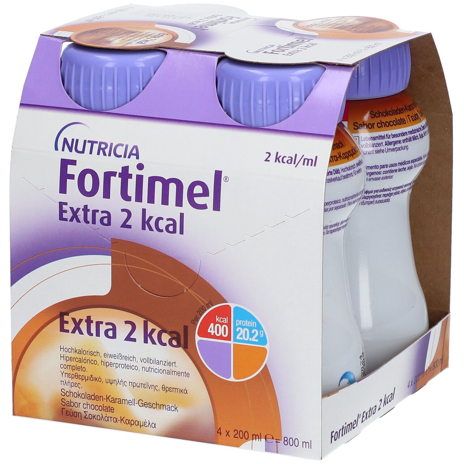 Fortimel Extra Schokolade 4x200 ml - Redcare Apotheke