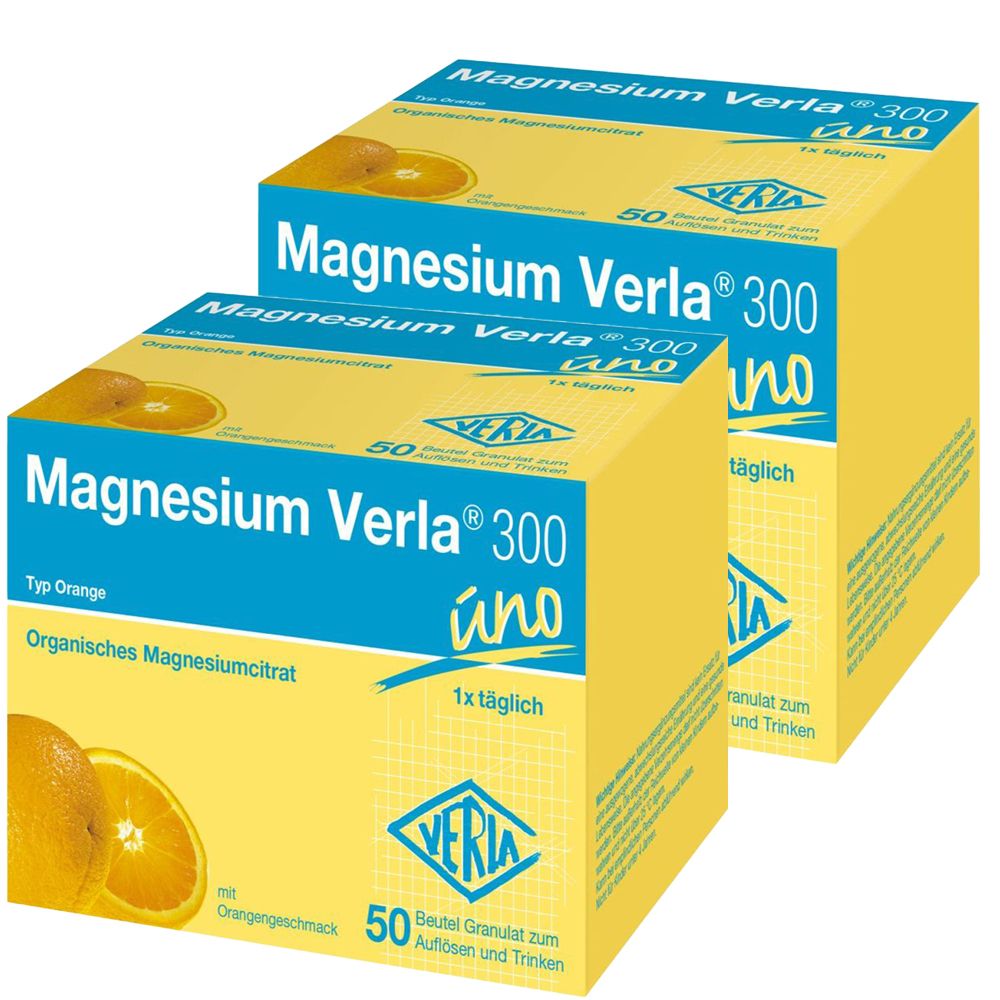 Magnesium Verla® 300 uno Orange 2x50 St - Redcare Apotheke