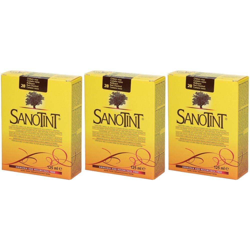SANOTINT® No. 28 Châtain roux 3x1 pc(s) - Redcare Apotheke