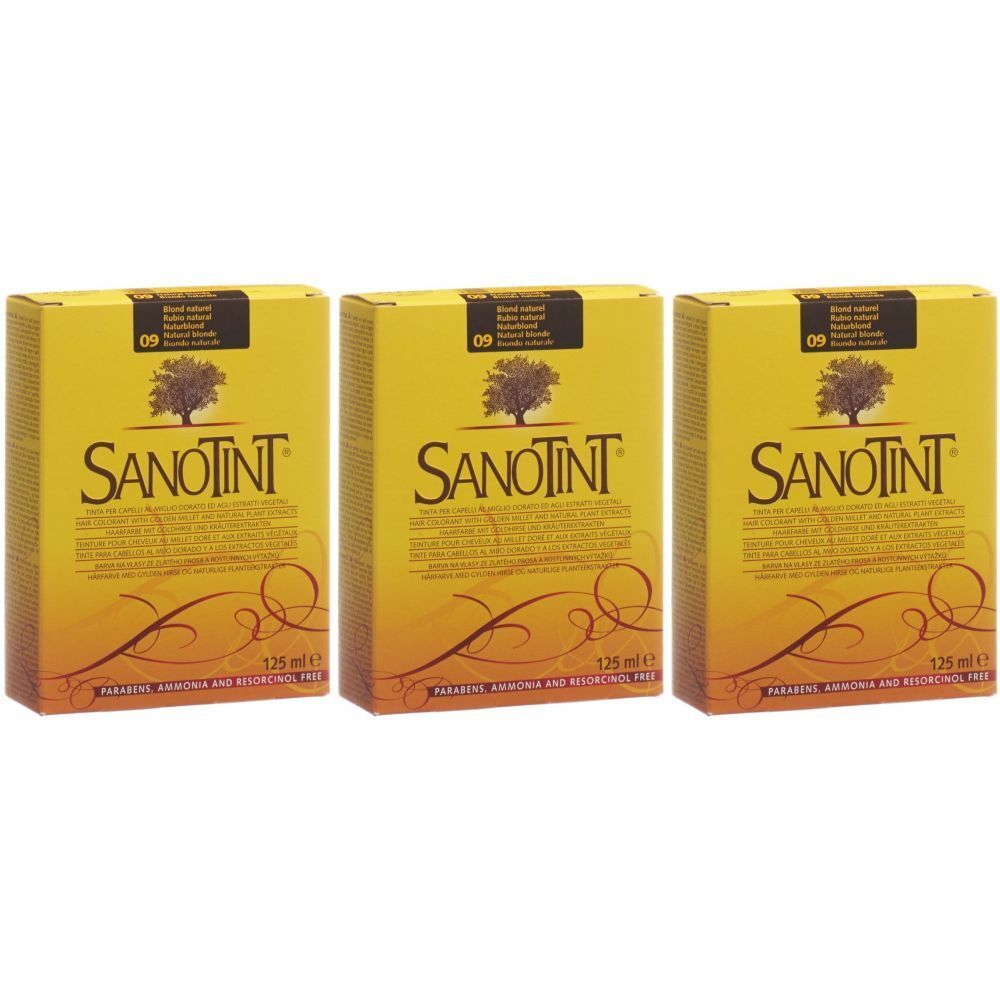 SANOTINT® Haarfarbe naturblond 09 3x125 ml - Redcare Apotheke