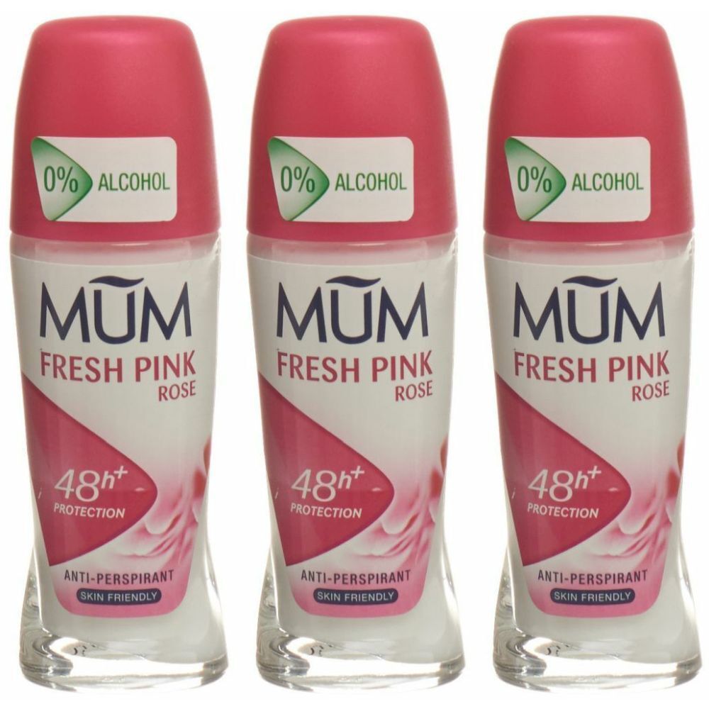 MUM Déodorant Fresh pink rose roll on 3x50 ml - Redcare Apotheke