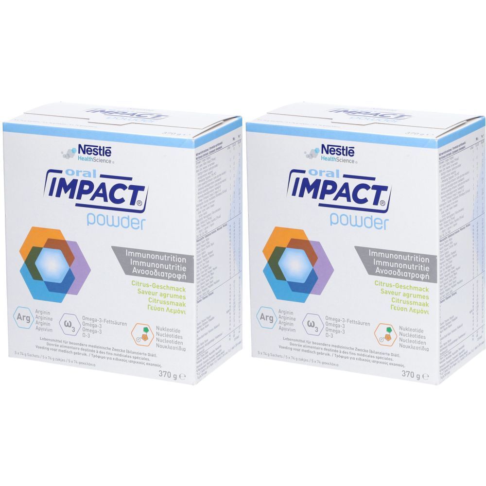 NESTLE HEALTH SCIENCE Oral Impact Powder Zitrone 2x74 g - Redcare Apotheke