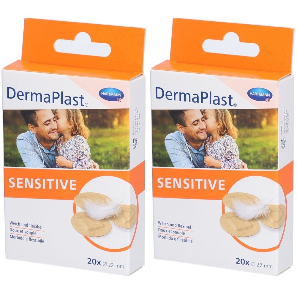 HARTMANN Dermaplast® Sensitive Spots Pflaster 22 mm Durchmesser 2x20 St ...