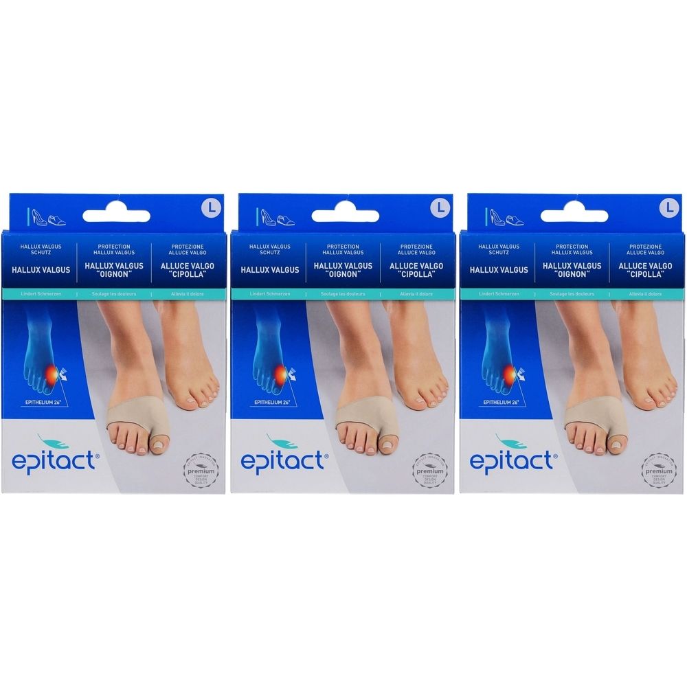 epitact® Hallux Valgus Schutz mit Epithelium 26® 3x1 St - Redcare Apotheke