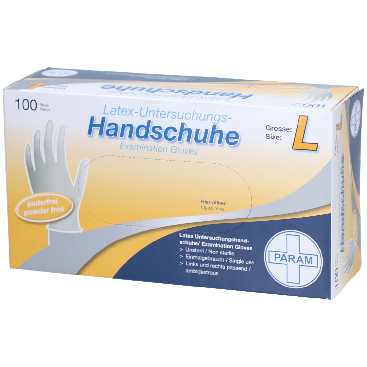 HANDSCHUHE Einmal Latex puderfrei L 100 pc(s) - Redcare Apotheke