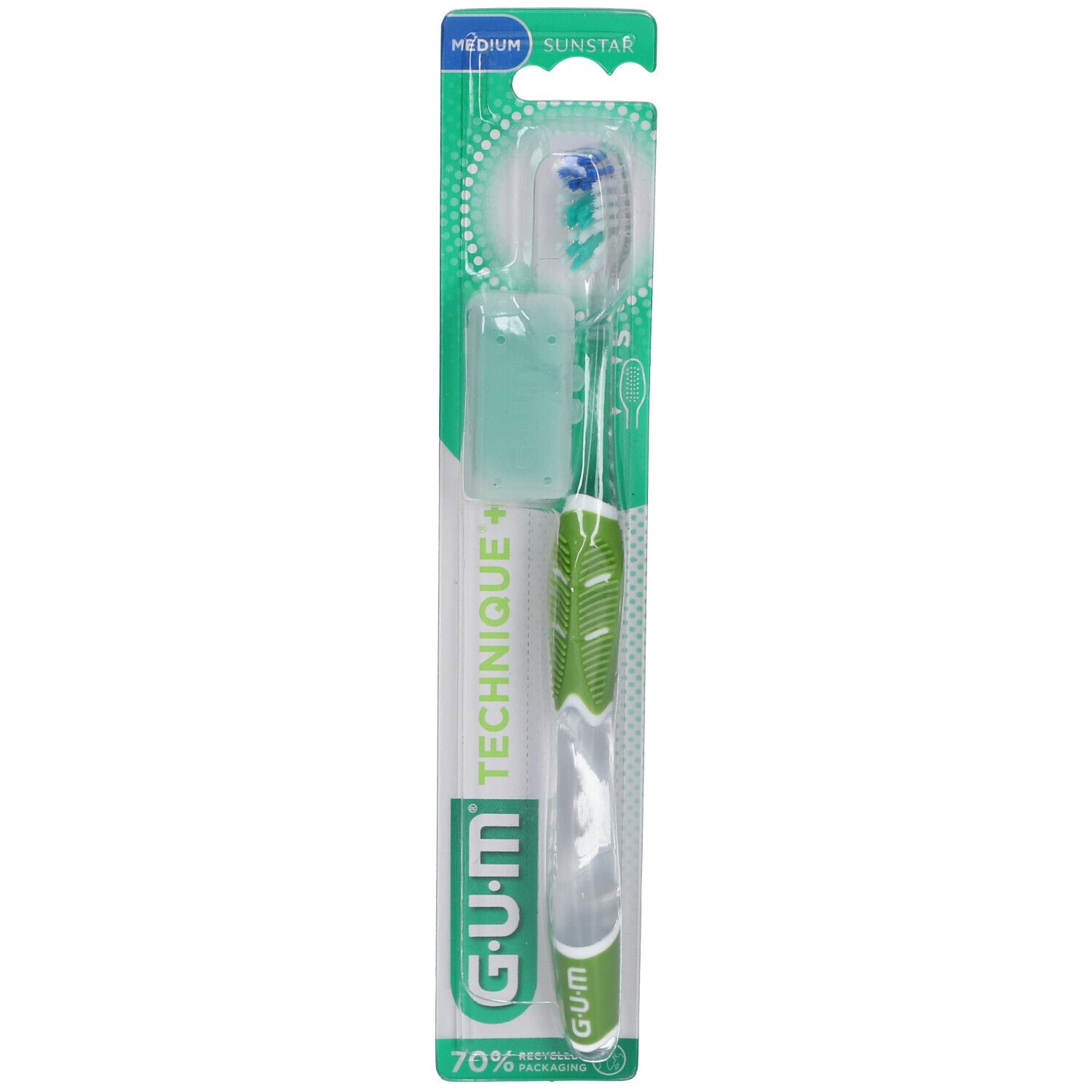 GUM® Technique® Zahnbürste 493 kompakt medium 1 St - Redcare Apotheke