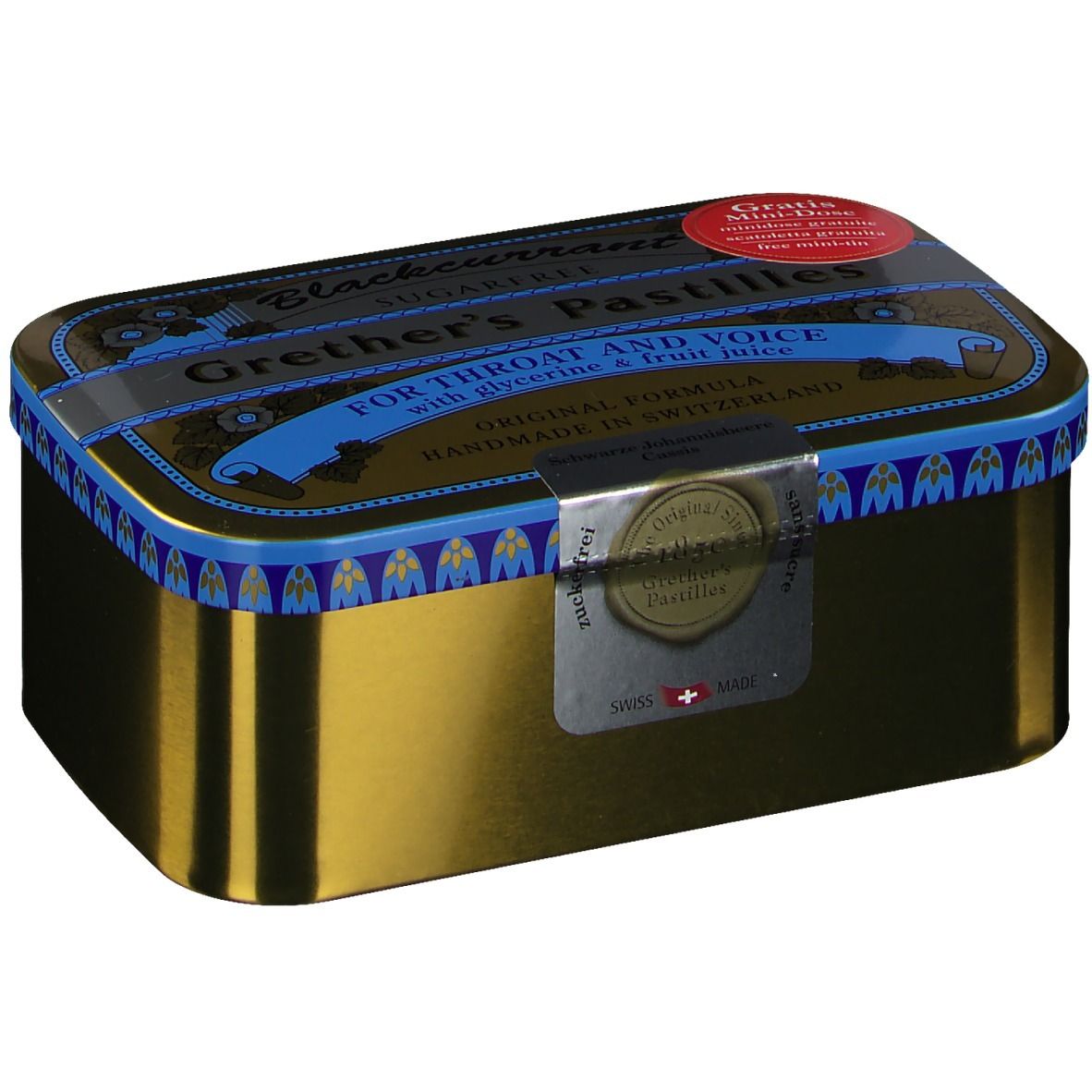 Grethers Blackcurrant Silber zuckerfreie Pastillen 440 g - Redcare Apotheke