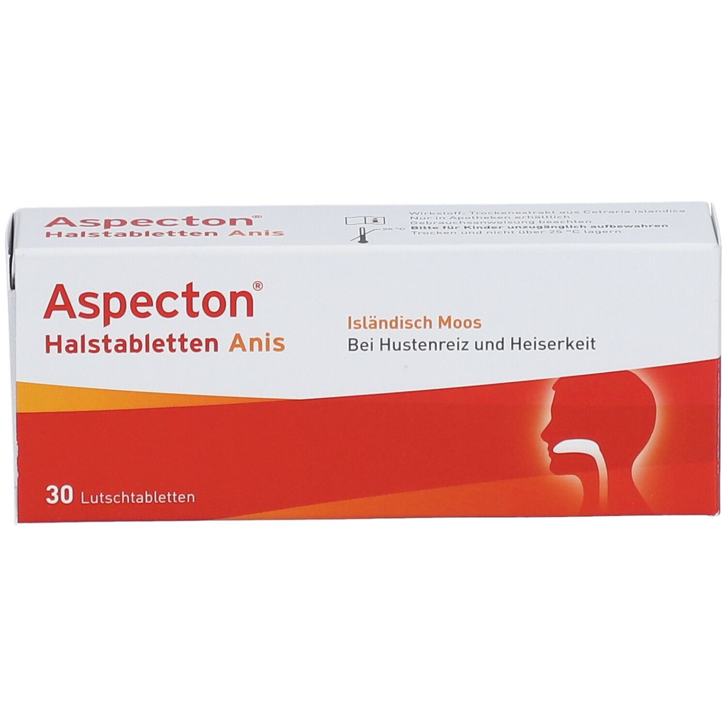 ASPECTON Halstabletten Lutschtabletten 30 pc(s) - Redcare Apotheke
