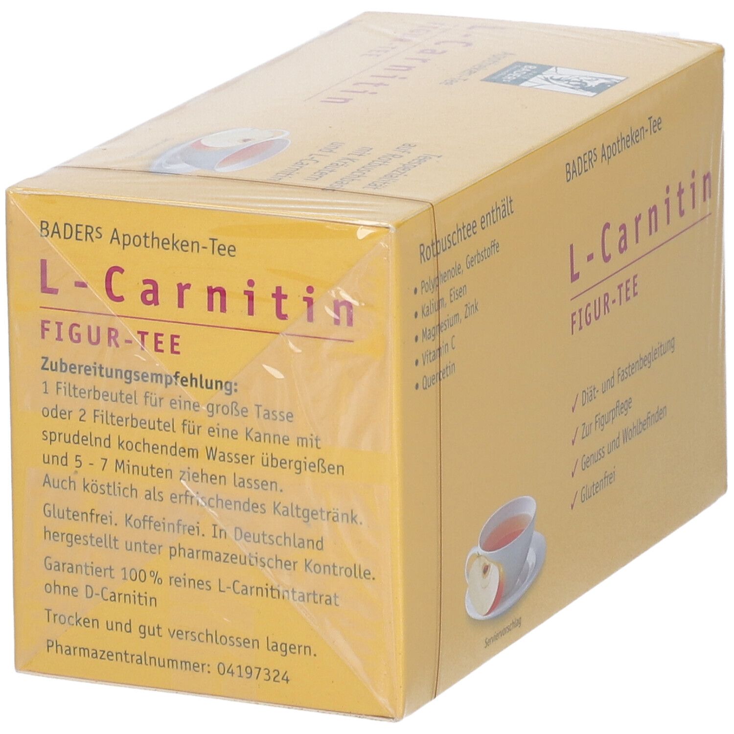 BADERs Active Tea L-Carnitine Sachet-filtre 20 pc(s) - Redcare Apotheke