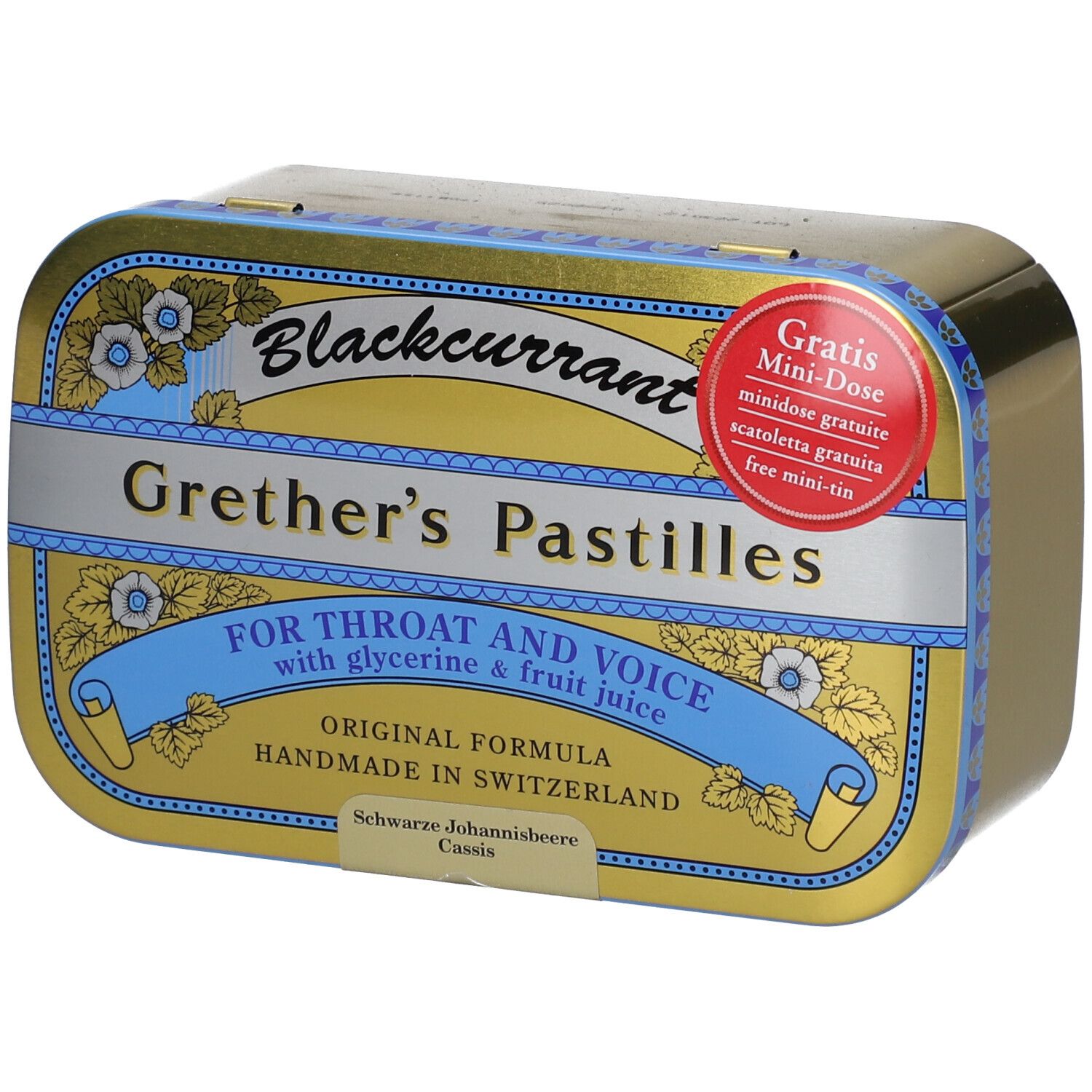 Grethers Blackcurrant Gold zuckerhaltige Pastillen 440 g - Redcare Apotheke