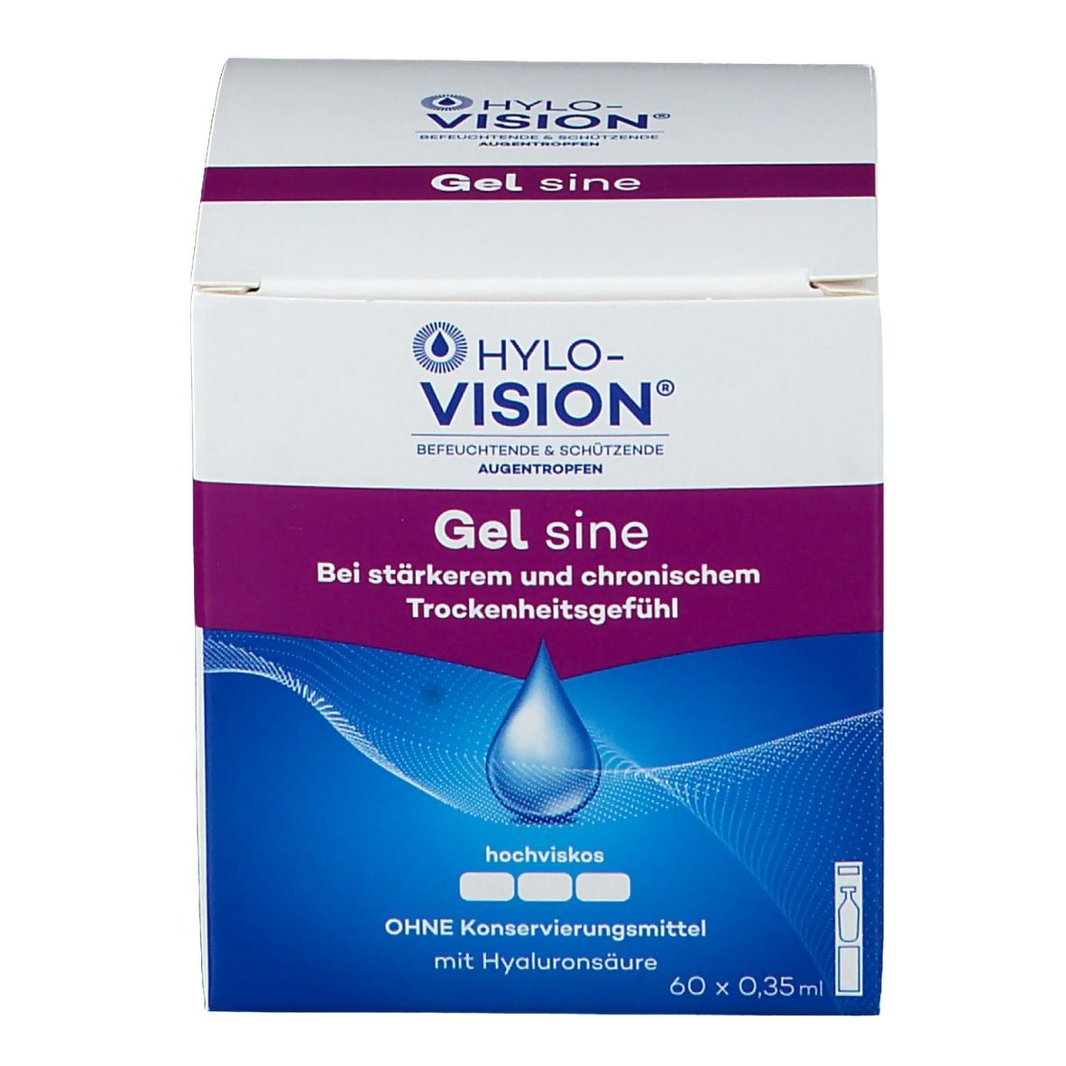 HYLO-VISION Gel sine Einzeldosispipetten 60x0,35 ml - Redcare Apotheke