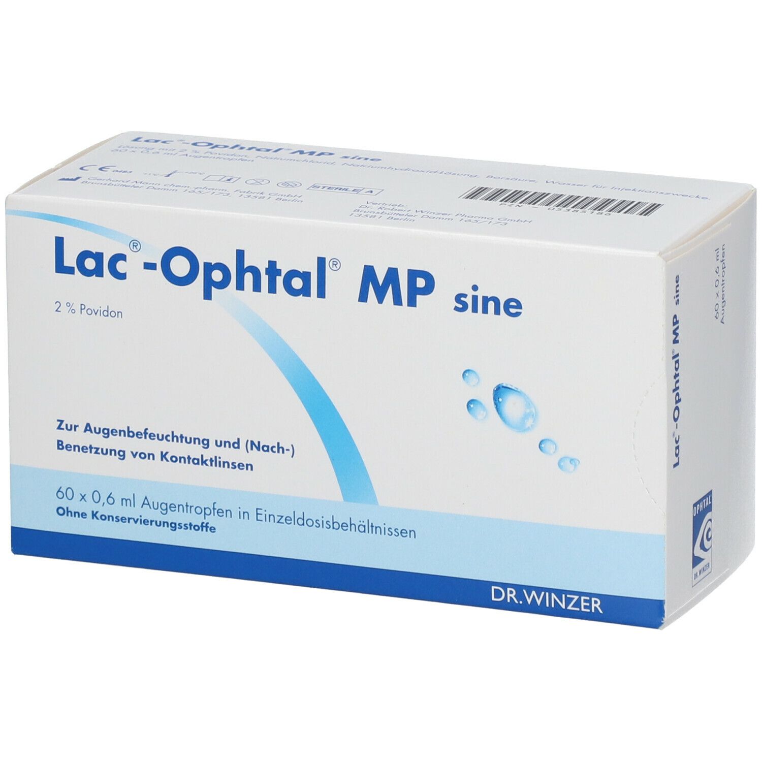 LAC OPHTAL MP sine Augentropfen 60x0,6 ml - Redcare Apotheke