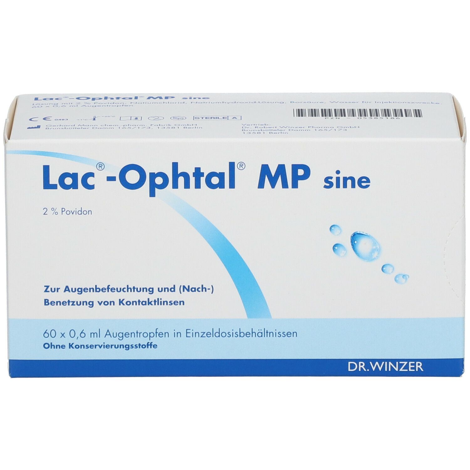 LAC OPHTAL MP sine Augentropfen 60x0,6 ml - Redcare Apotheke