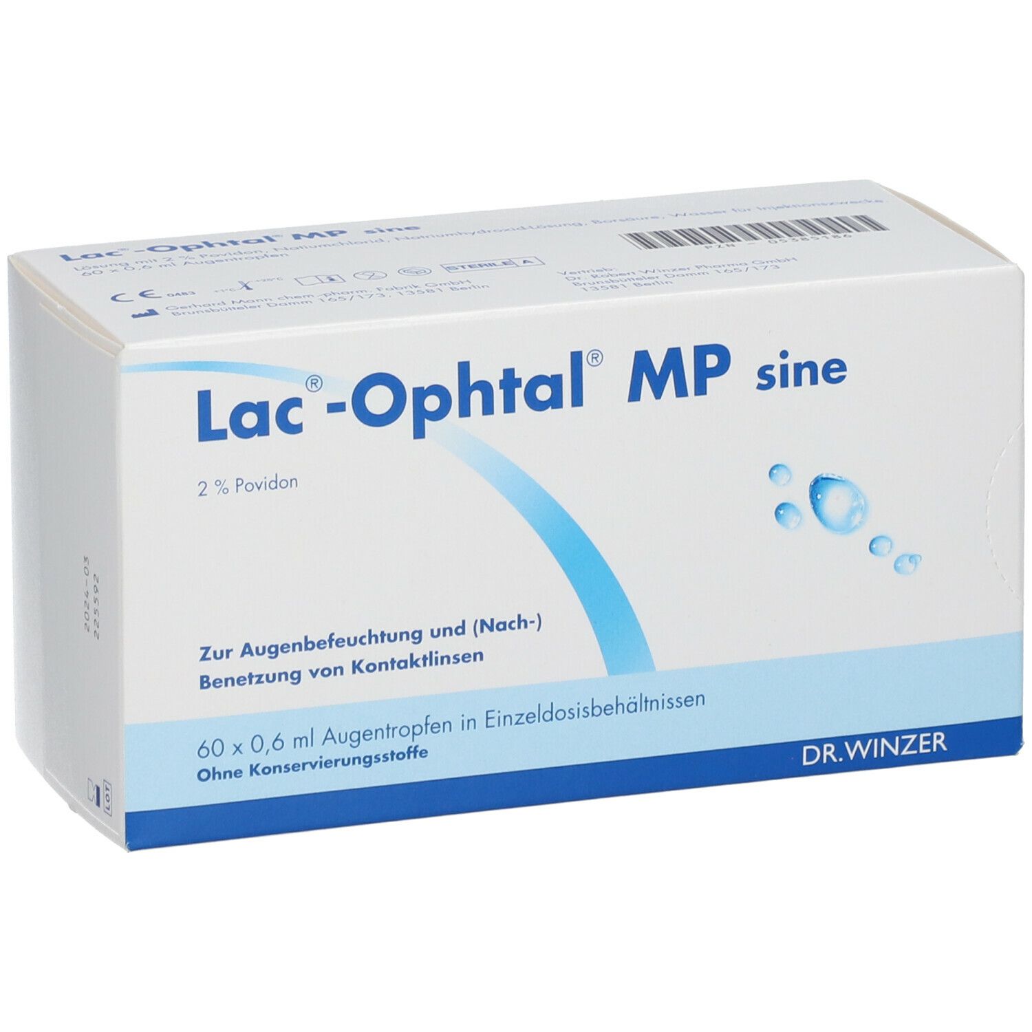 LAC OPHTAL MP sine Augentropfen 60x0,6 ml - Redcare Apotheke