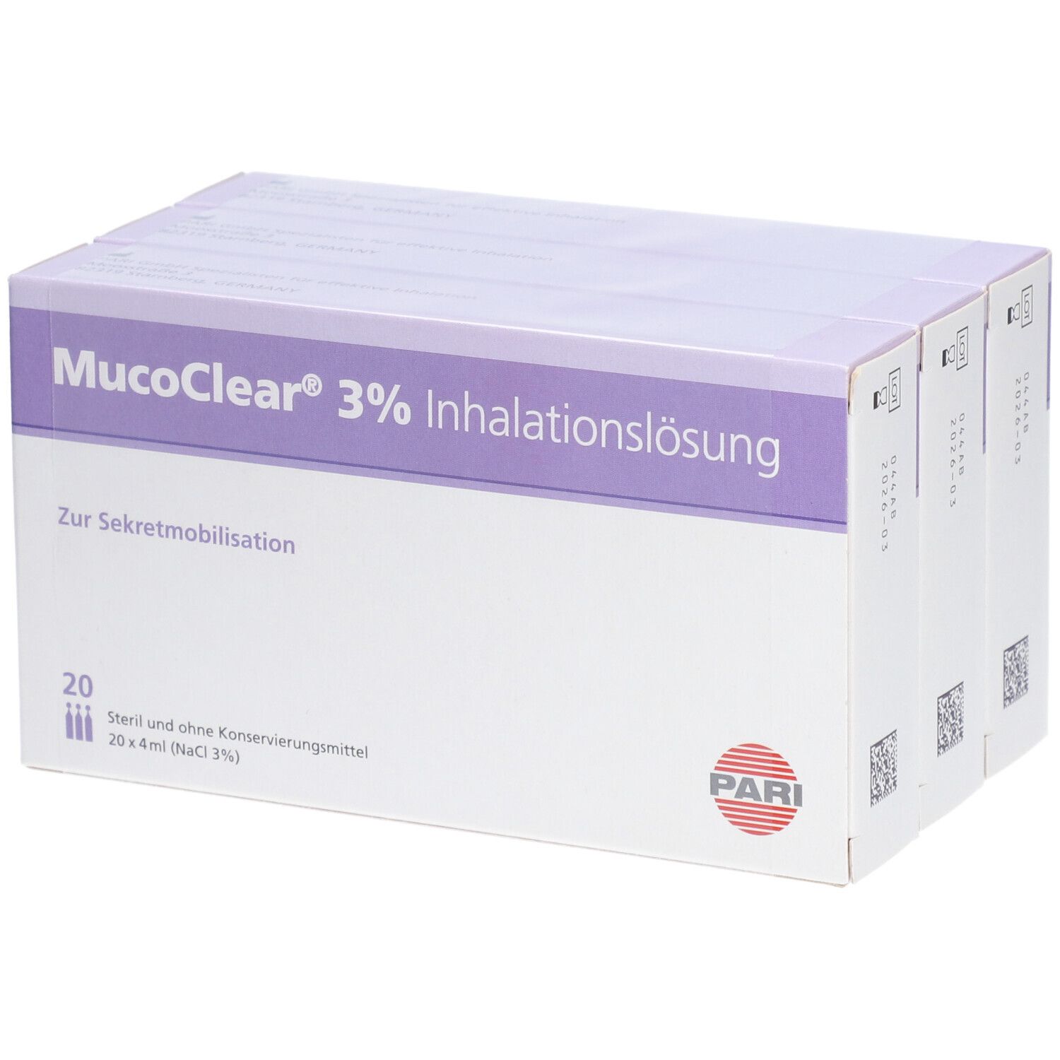 MucoClear® 3% Solution par inhalation 60x4 ml - Redcare Apotheke