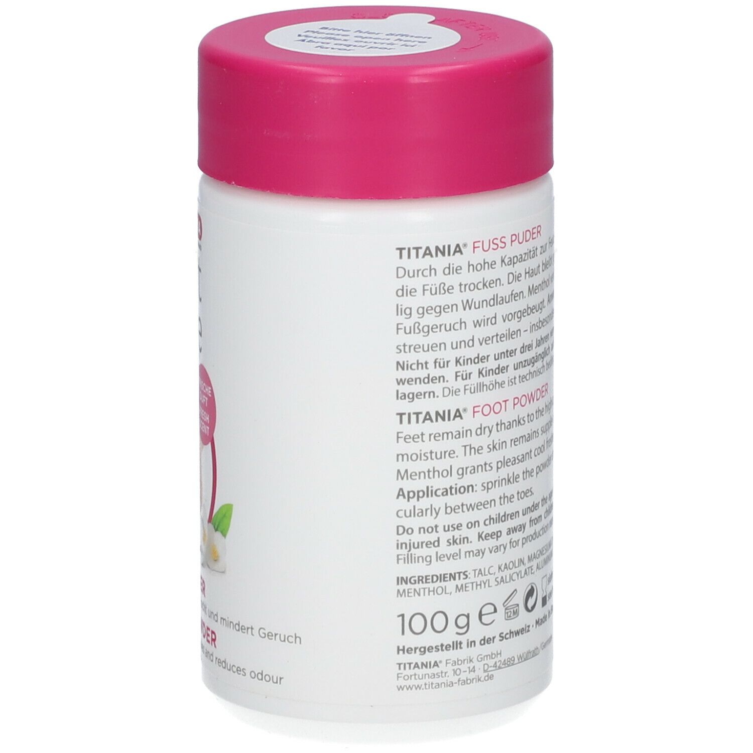 TITANIA® Poudre pour pieds 100 g - Redcare Apotheke