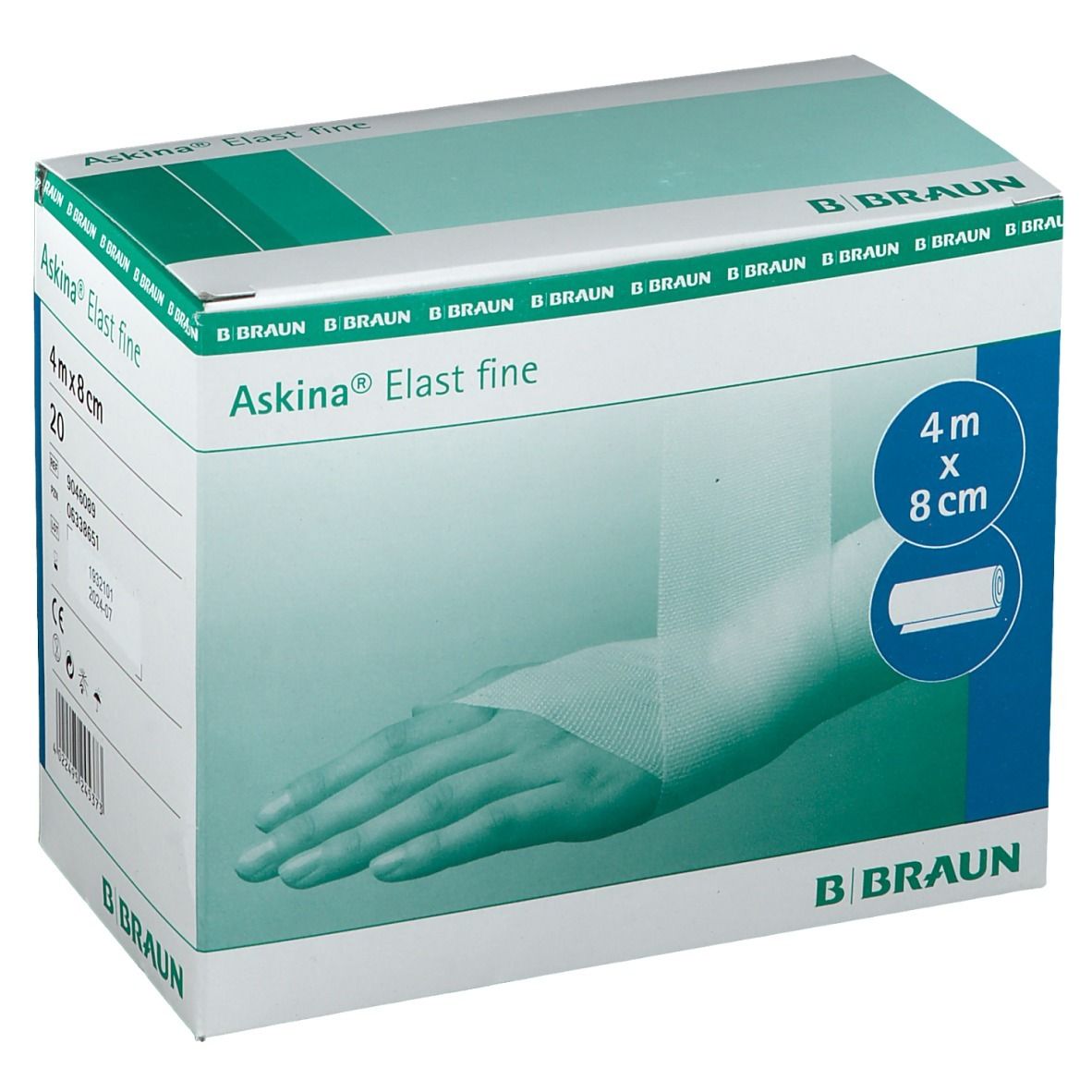 Askina® Elast Fine Fixierbinde 4 m x 8 cm lose 20 St - Redcare Apotheke