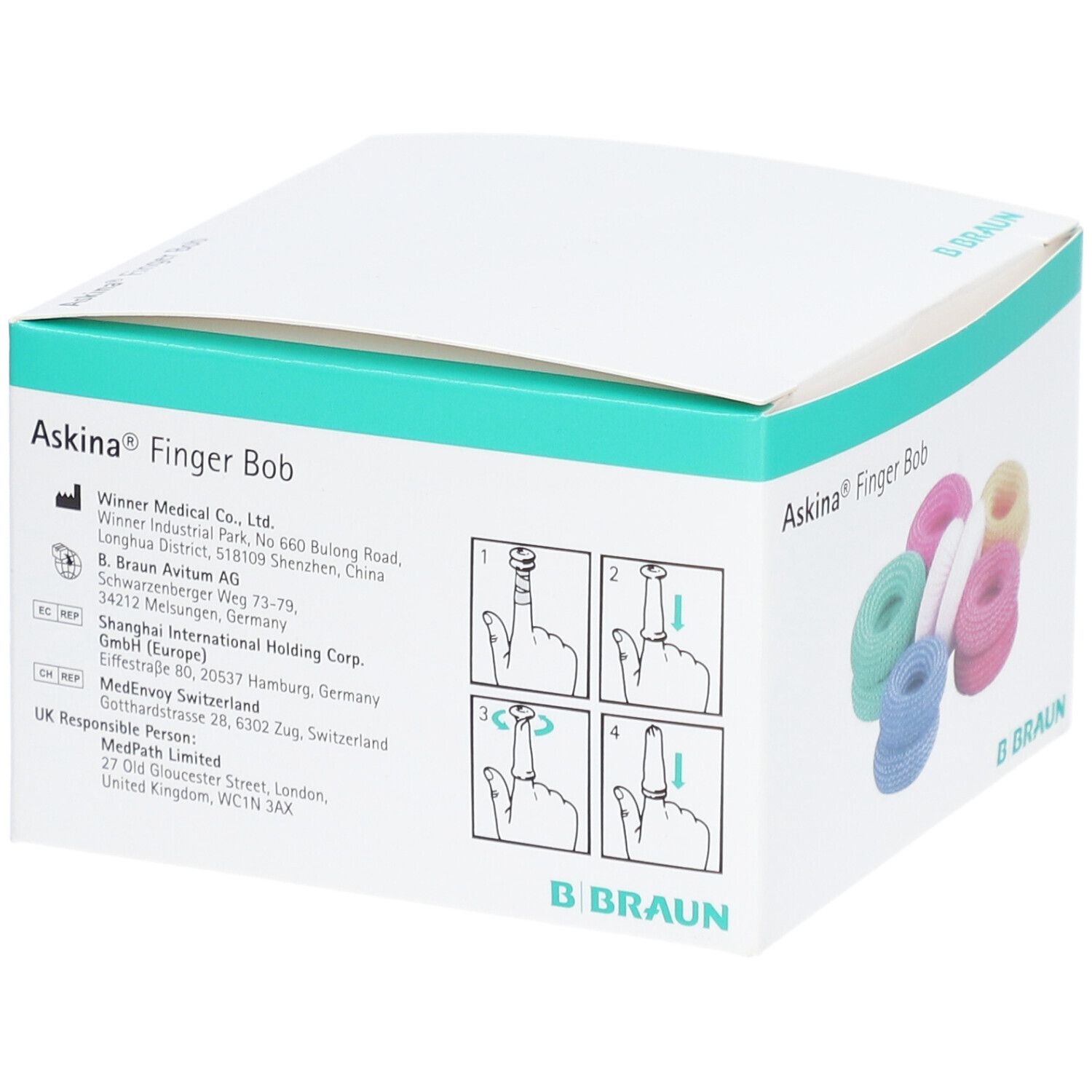 Askina® Finger Bob® farbig 50 St - Redcare Apotheke