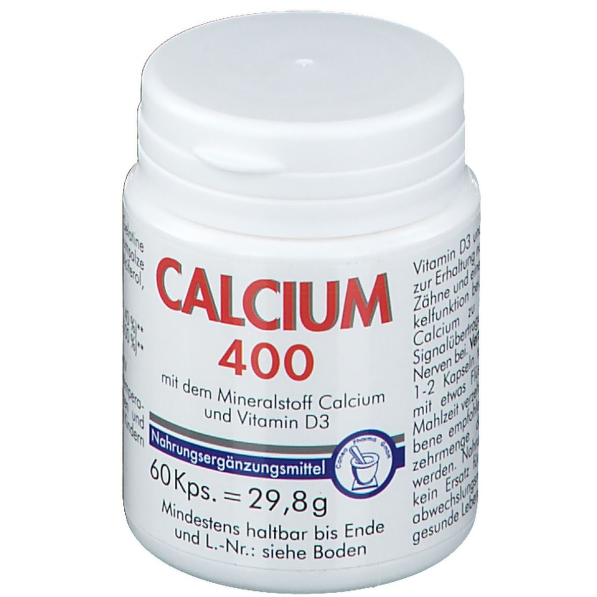 Calcium 400 en gélules 60 pc(s) - Redcare Apotheke