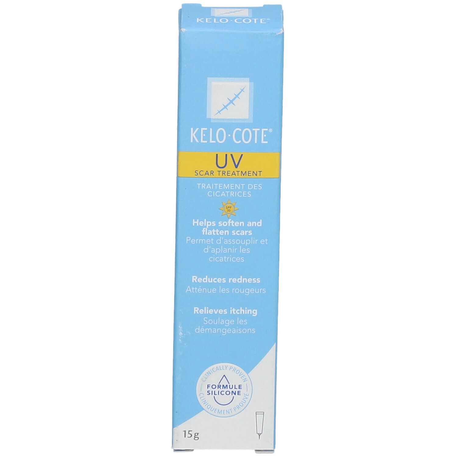 KELO-cote® UV Gel siliconé pour cicatrices SPF 30 15 g - Redcare Apotheke