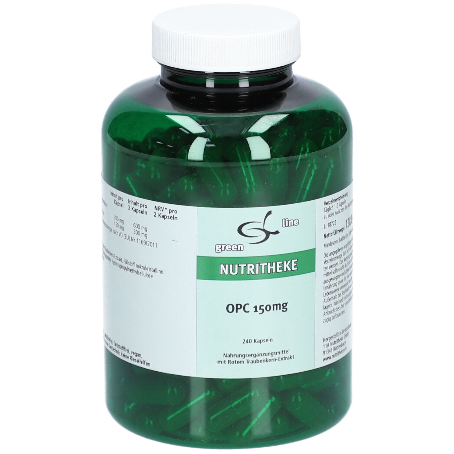 green line NUTRITHEKE OPC 150 mg 240 St - Redcare Apotheke