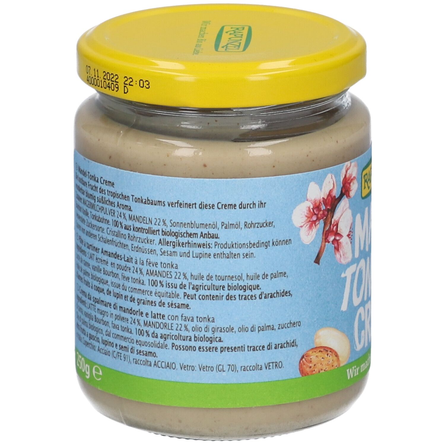 RAPUNZEL Bio Mandel-Tonka Creme 250 g - Redcare Apotheke
