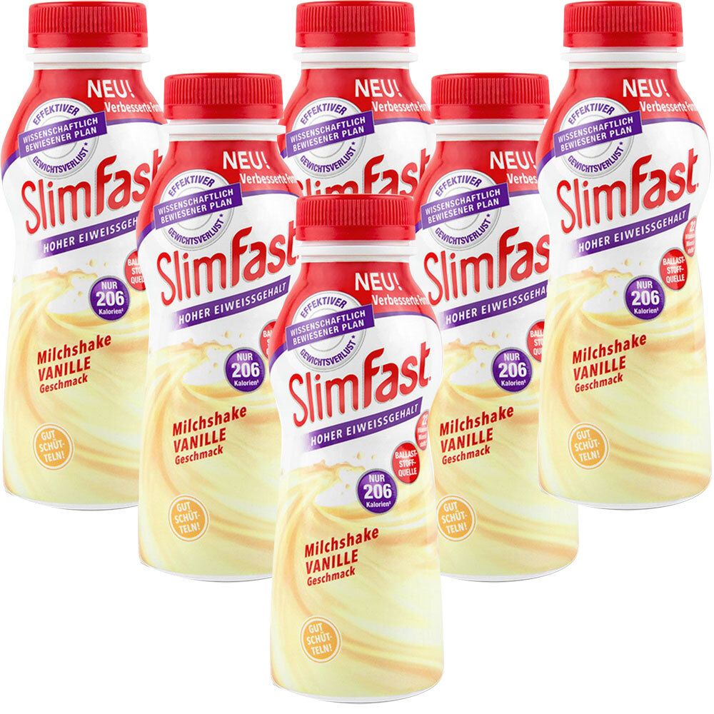 Slim Fast Milkshake Vanille 6x325 ml - Redcare Apotheke