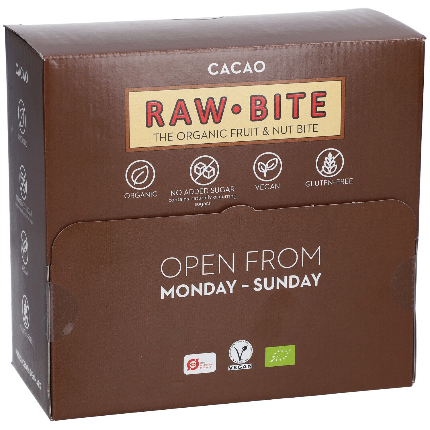 RAWBITE Barres aux fruits et aux noix avec cacao 45x15 g - Redcare Apotheke