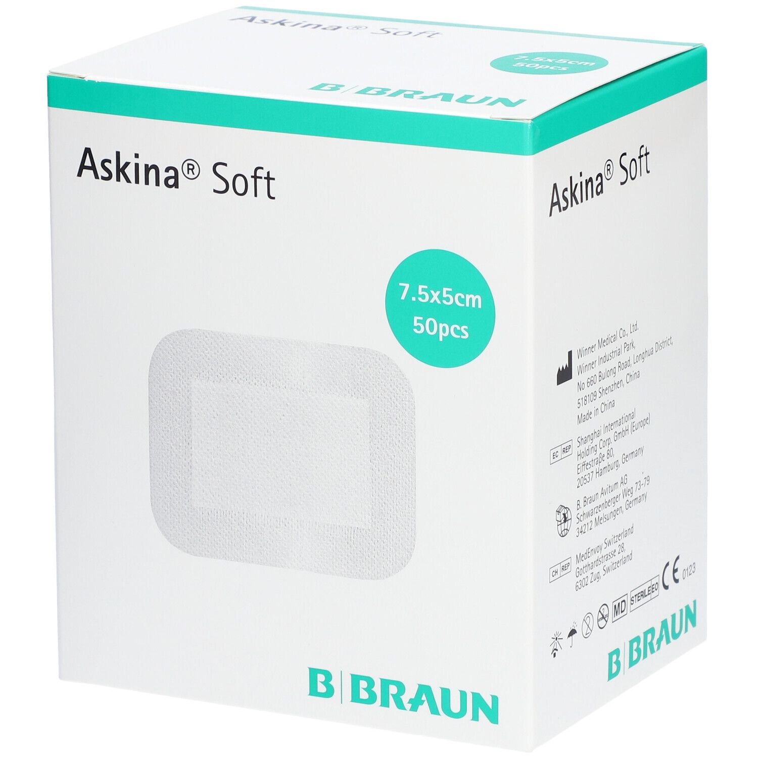 Askina® Soft Wundverband 5 x 7,5 cm steril 50 St - Redcare Apotheke