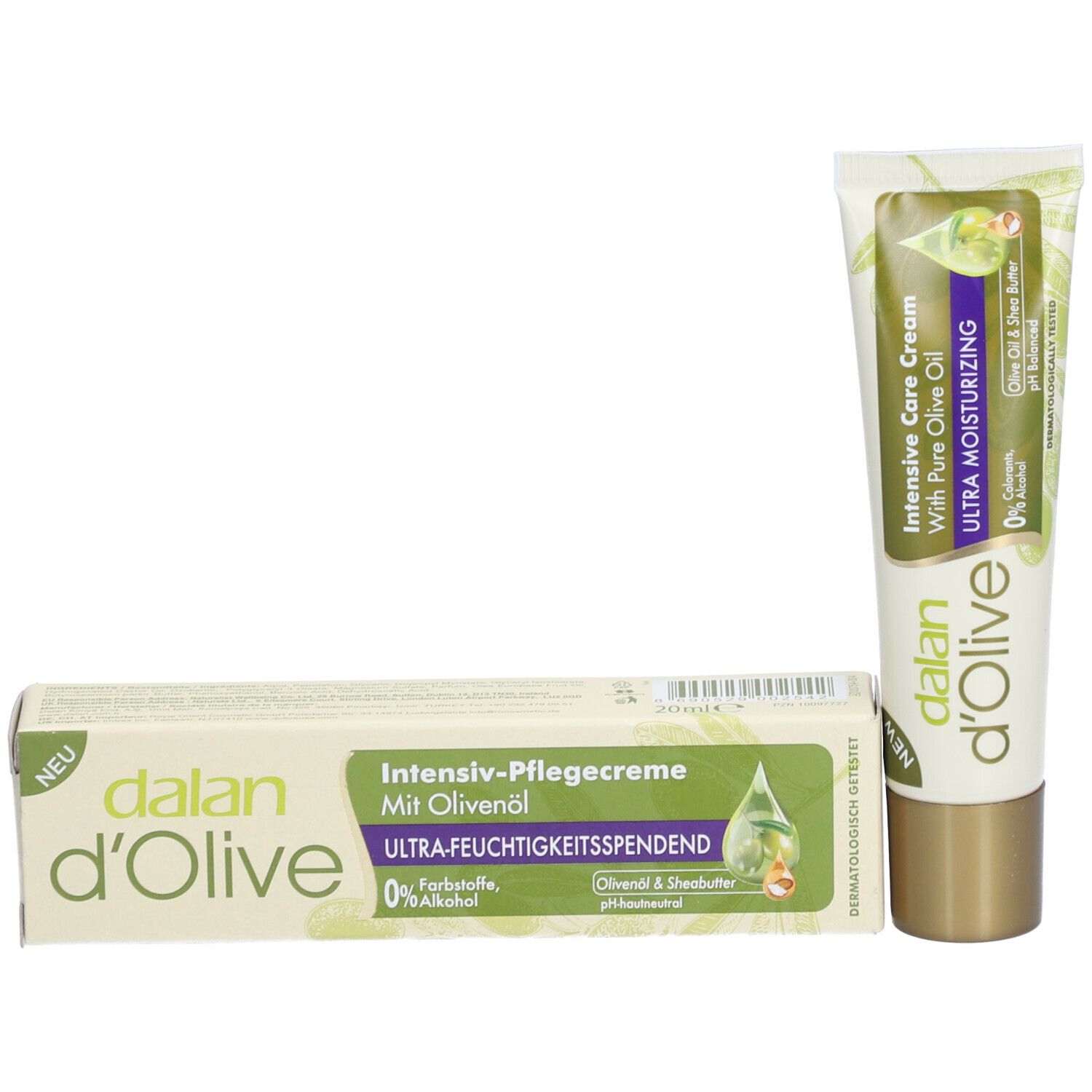 dalan® d´Olive Intensive Creme avec Huile d'olive 20 ml - Redcare Apotheke