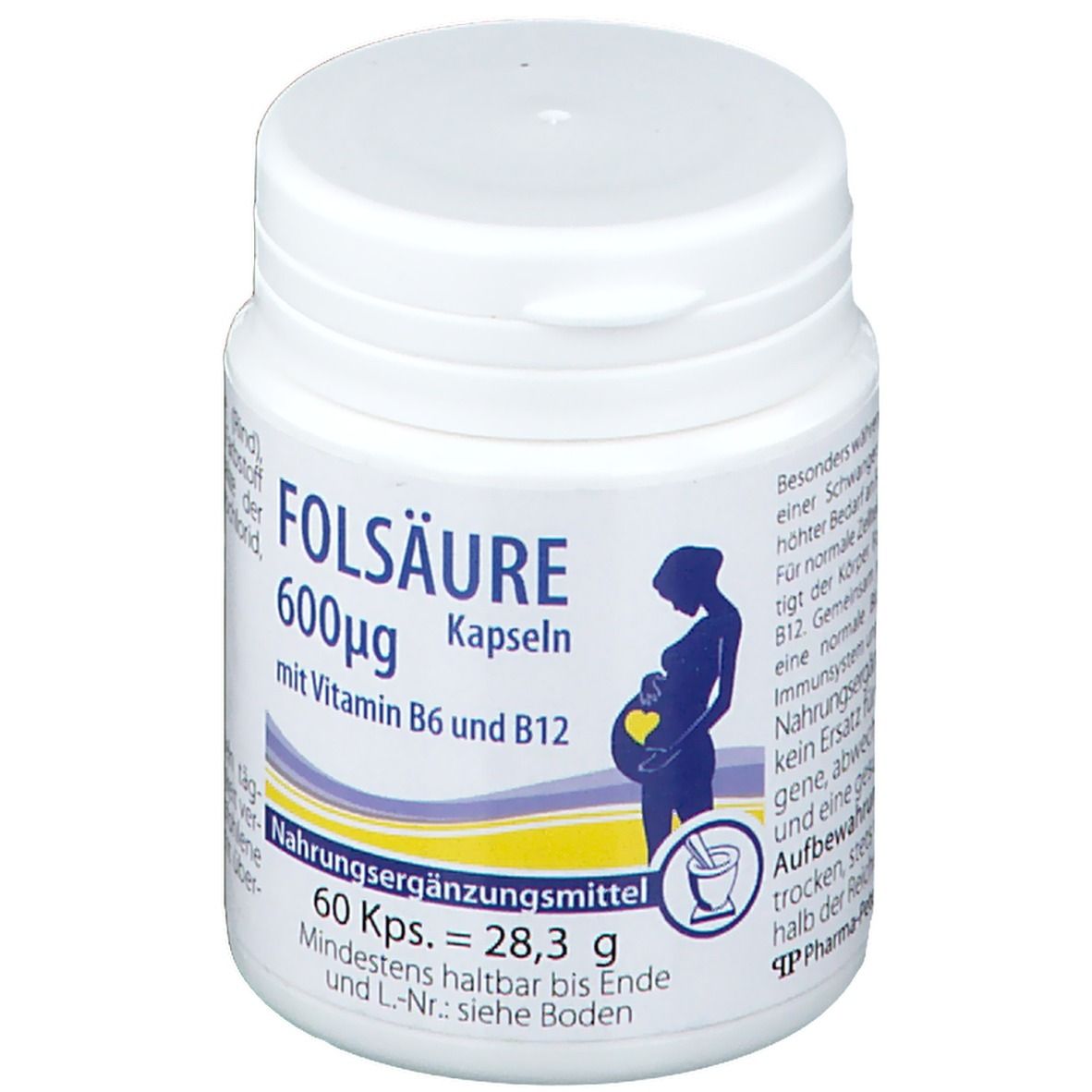 Acide folique 600 µg en gélules 60 pc(s) - Redcare Apotheke