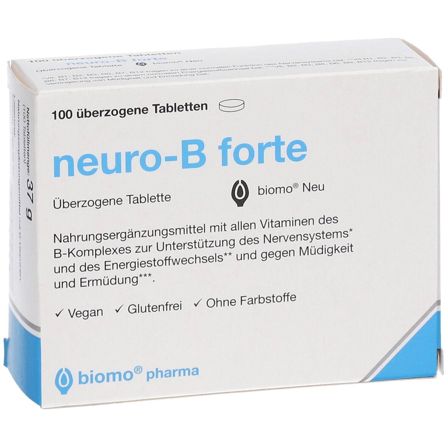 neuro-B forte biomo® Nouveau 100 pc(s) - Redcare Apotheke