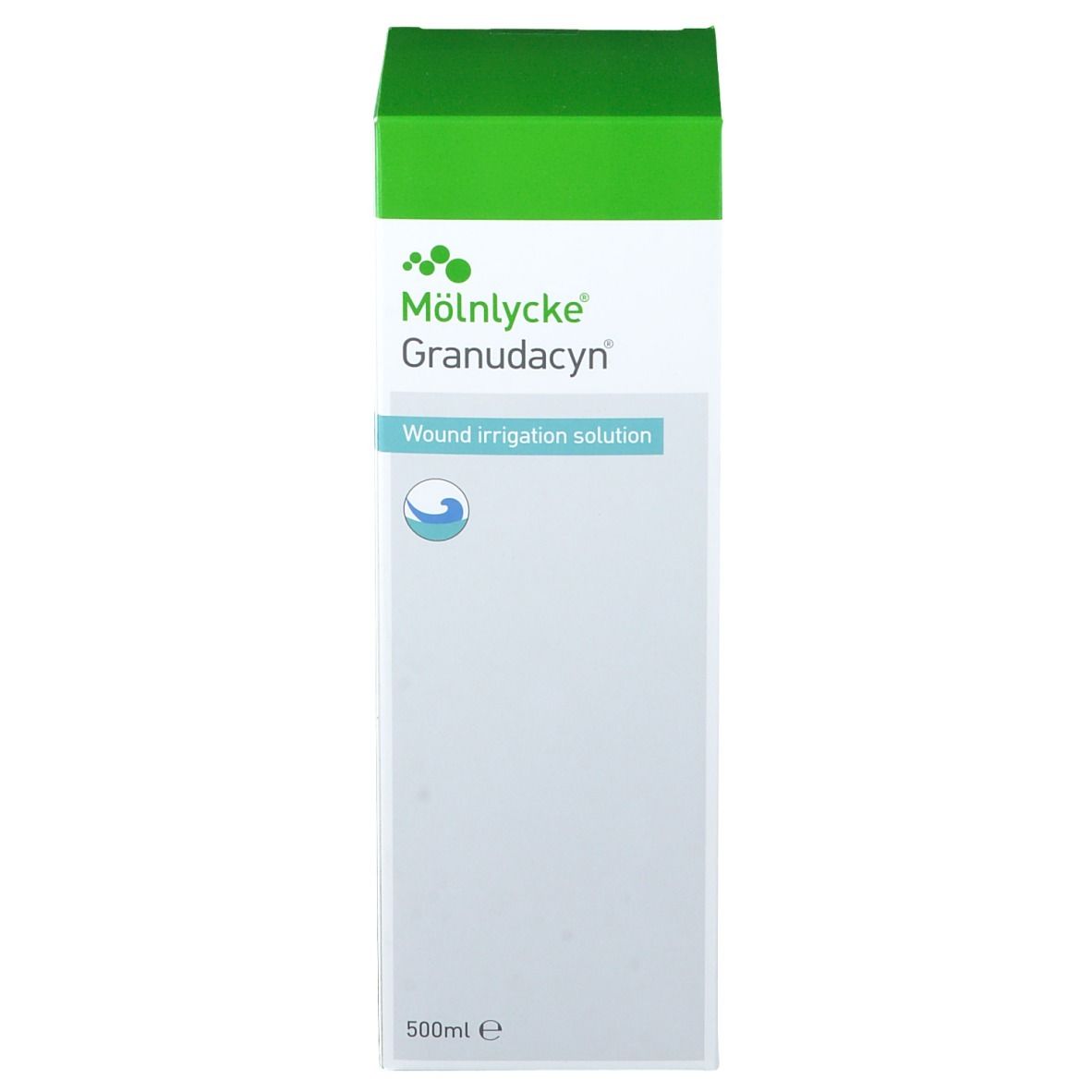 Mölnlycke® Granudacyn® Solution pour l'irrigation des plaies 500 ml ...