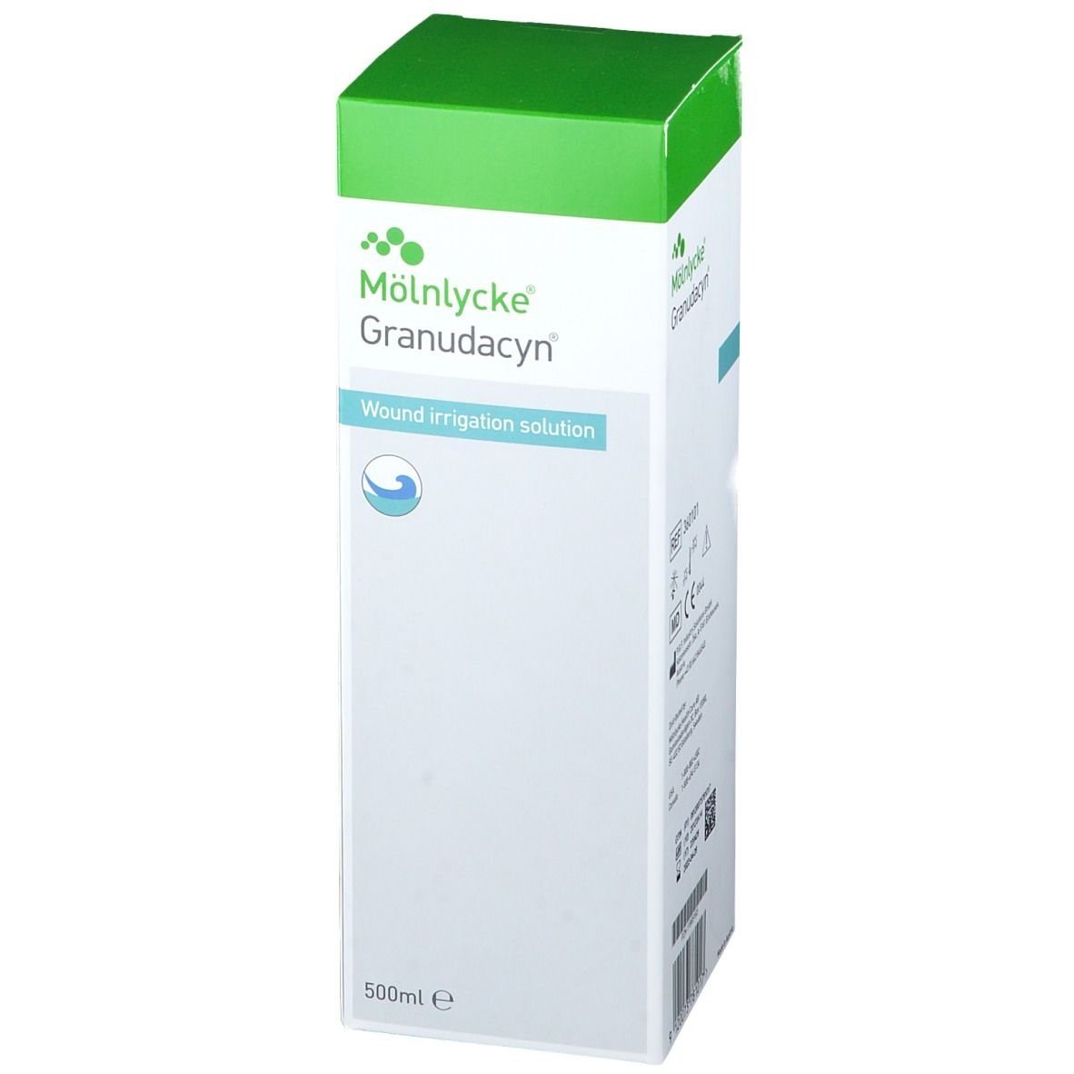 Mölnlycke® Granudacyn® Solution pour l'irrigation des plaies 500 ml ...