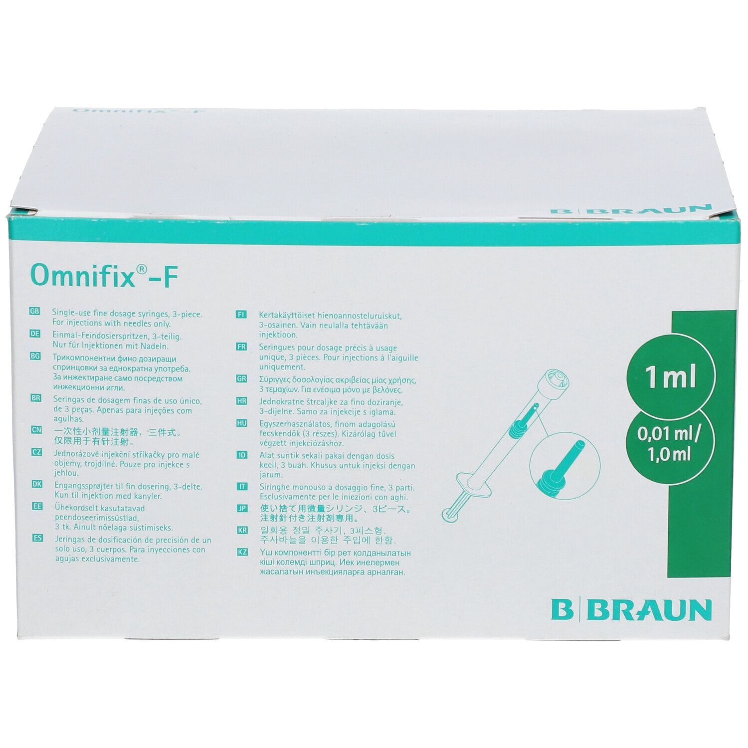 Omnifix®-F Solo avec Attachement Luer-Lock 100 pc(s) - Redcare Apotheke