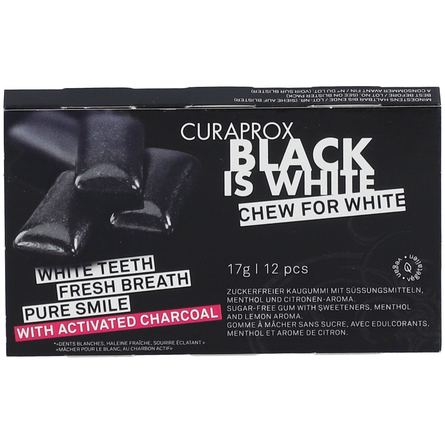 Curaprox Chewing-gum Noir est Blanc 12 pc(s) - Redcare Apotheke