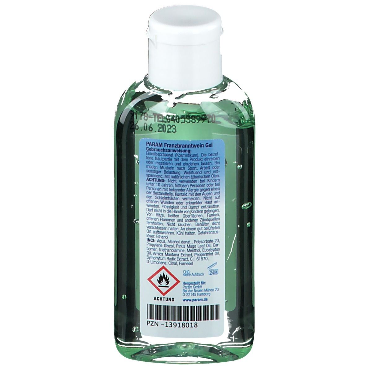 PARAM Gel d'alcool à friction 75 ml - Redcare Apotheke