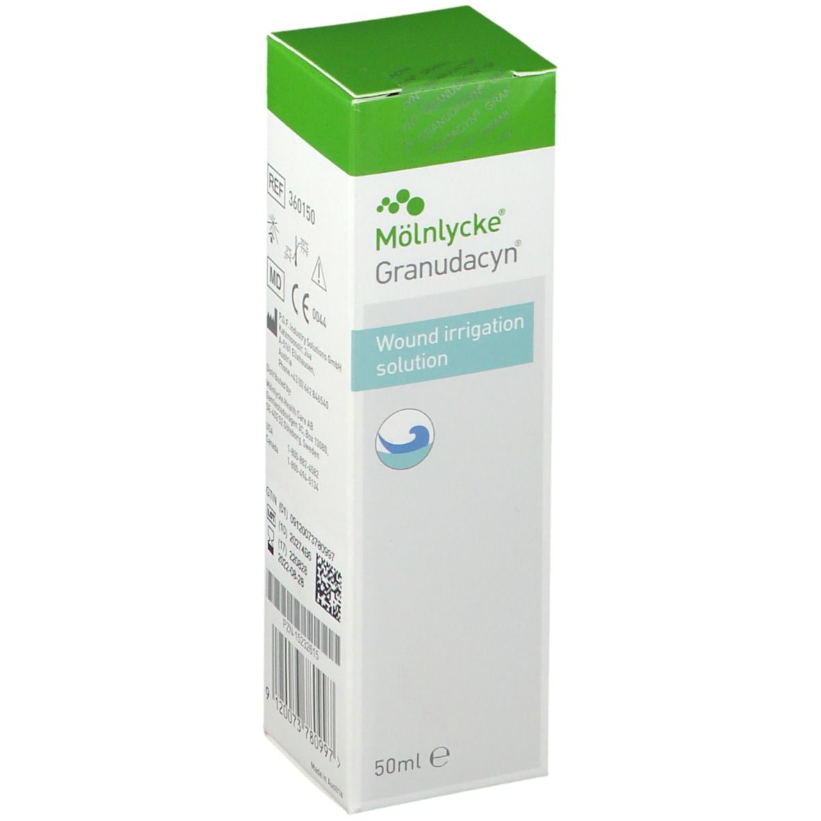Mölnlycke® Granudacyn® Solution pour l'irrigation des plaies 50 ml ...