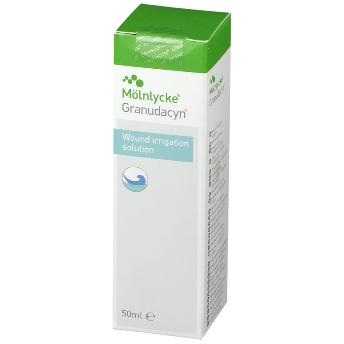 Mölnlycke® Granudacyn® Solution pour l'irrigation des plaies 50 ml ...