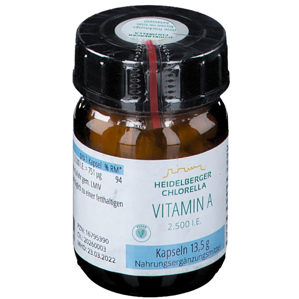 HEIDELBERGER CHLORELLA VITAMINE A 2500 I.E. 90 pc(s) - Redcare Apotheke