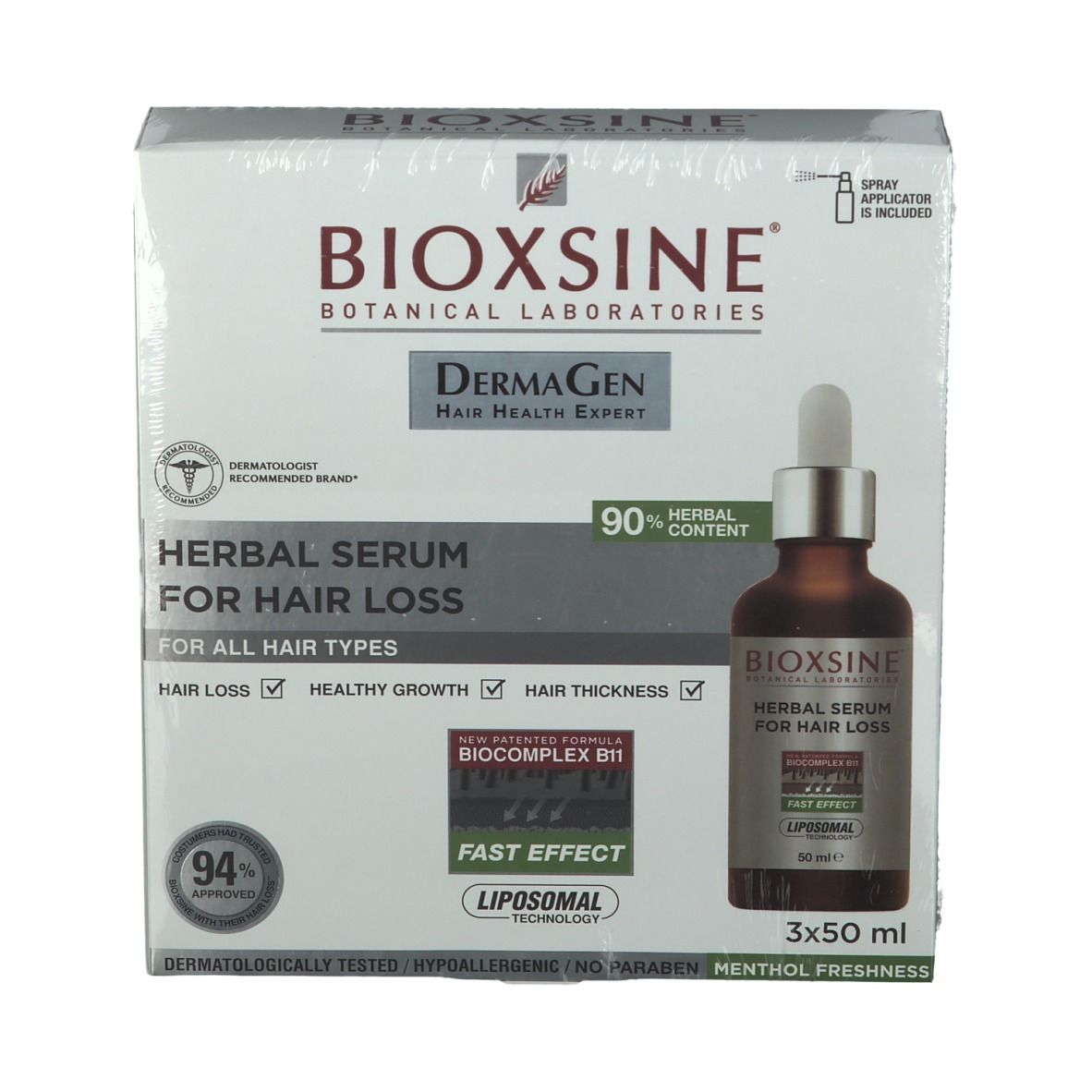 BIOXSINE® Sérum chute cheveux 3x50 ml - Redcare Apotheke