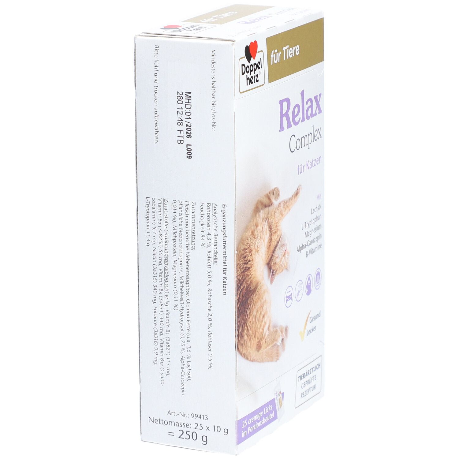 Doppelherz® Relax Complex pour chats 25x10 g - Redcare Apotheke
