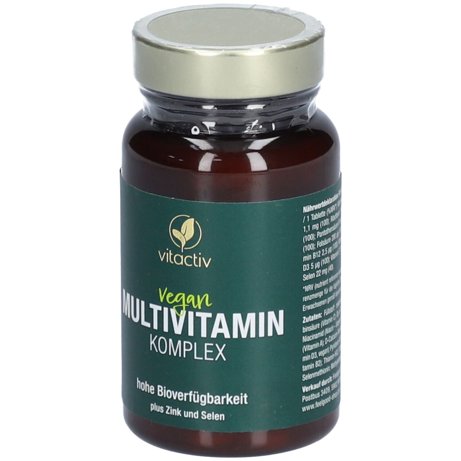 VITACTIV Complexe multivitaminé végan - Comprimés 90 pc(s) - Redcare ...