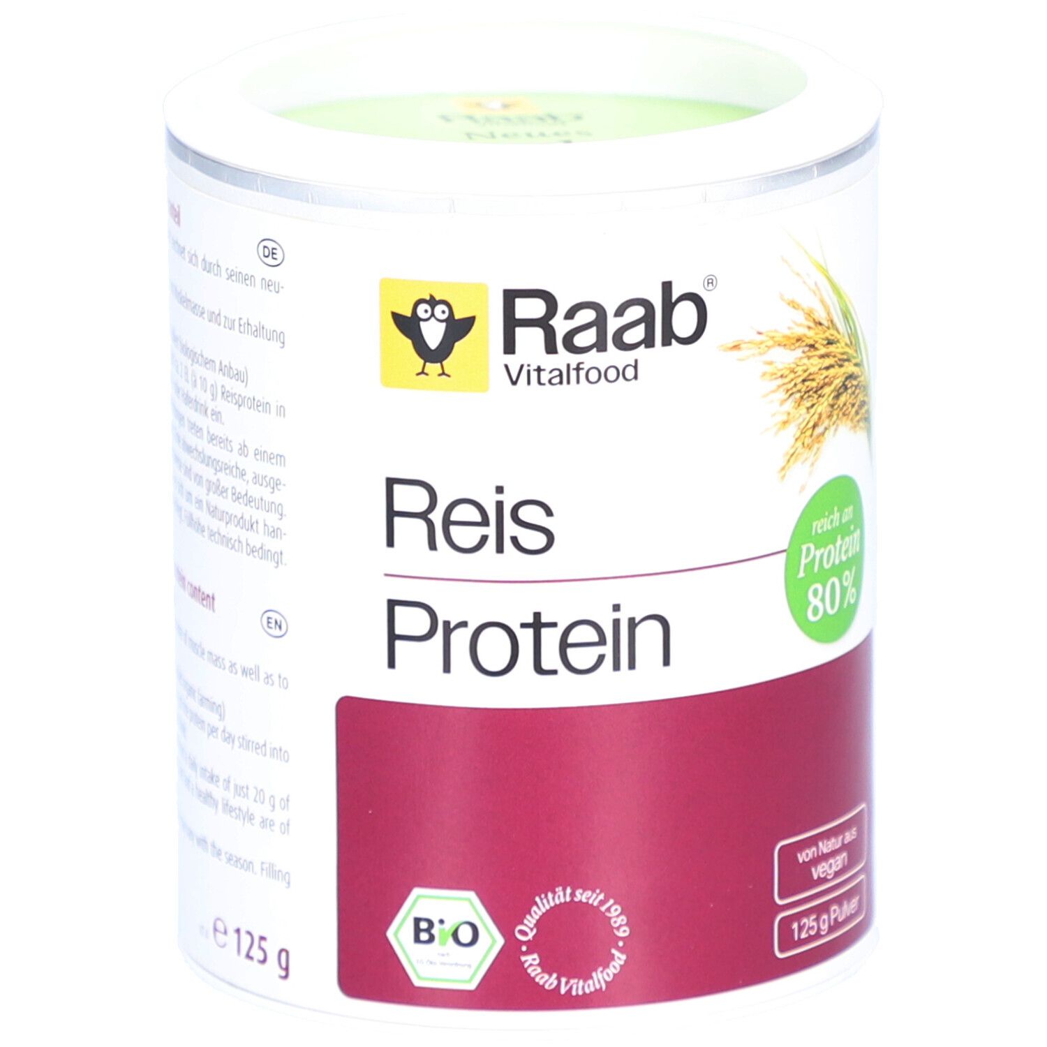 Raab® Bio Reis Protein 125 g - Redcare Apotheke