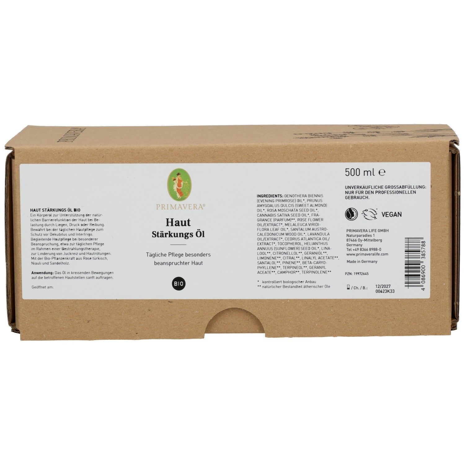 PRIMAVERA® Haut Stärkungs Öl bio 500 ml - Redcare Apotheke