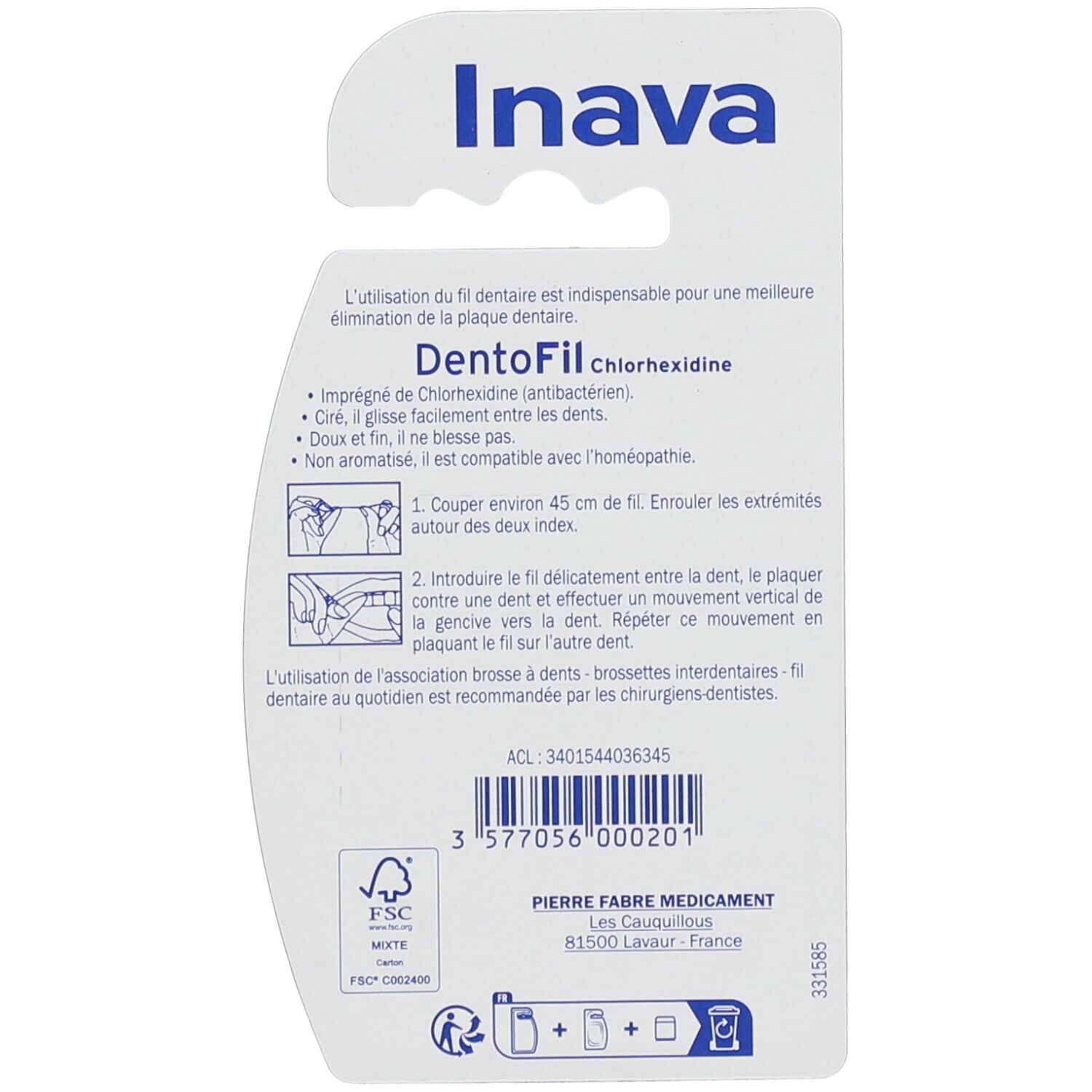 Inava Dentofil Zahnseide 50 m - Redcare Apotheke