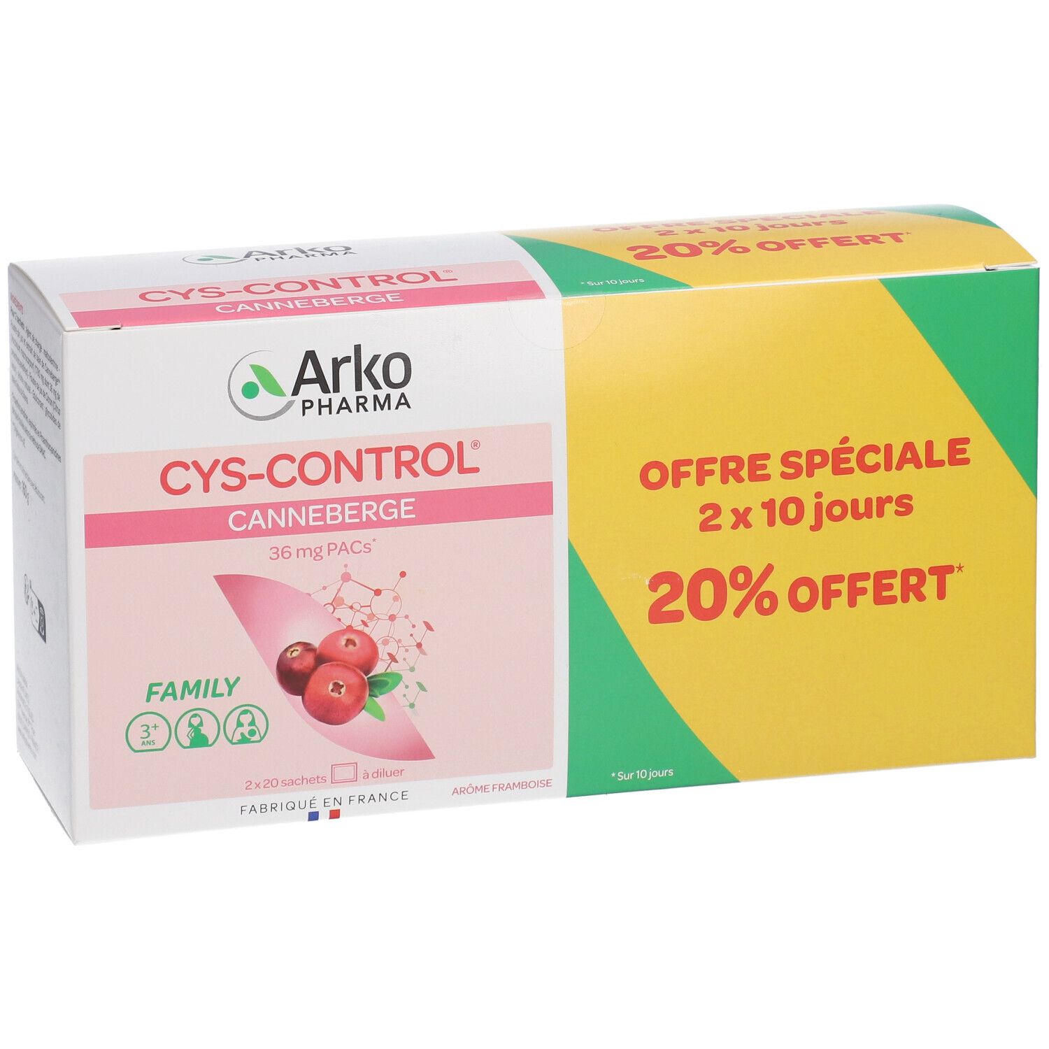 Arkopharma CYS-CONTROL® Sachet 2x20 St - Redcare Apotheke