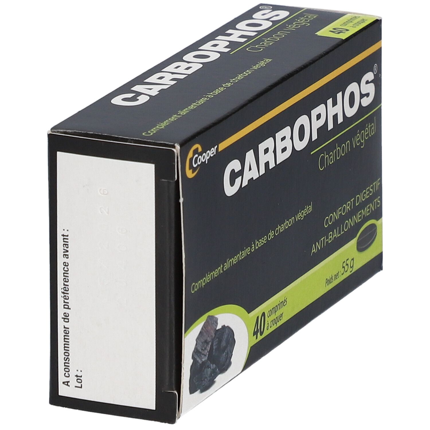 Carbophos® Pflanzliche Kohle 40 St - Redcare Apotheke