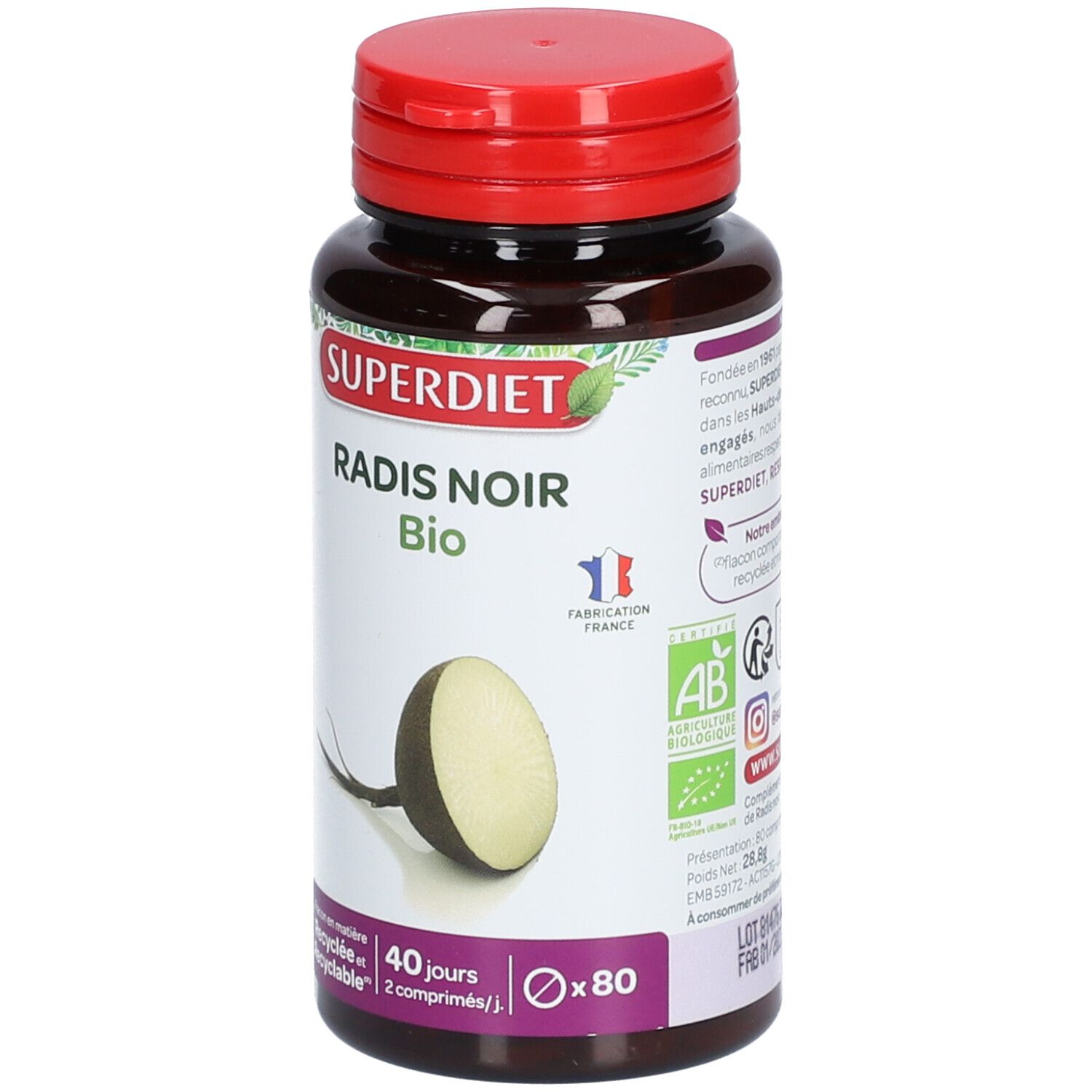 SUPERDIET RADIS NOIR Bio 80 pc(s) - Redcare Apotheke