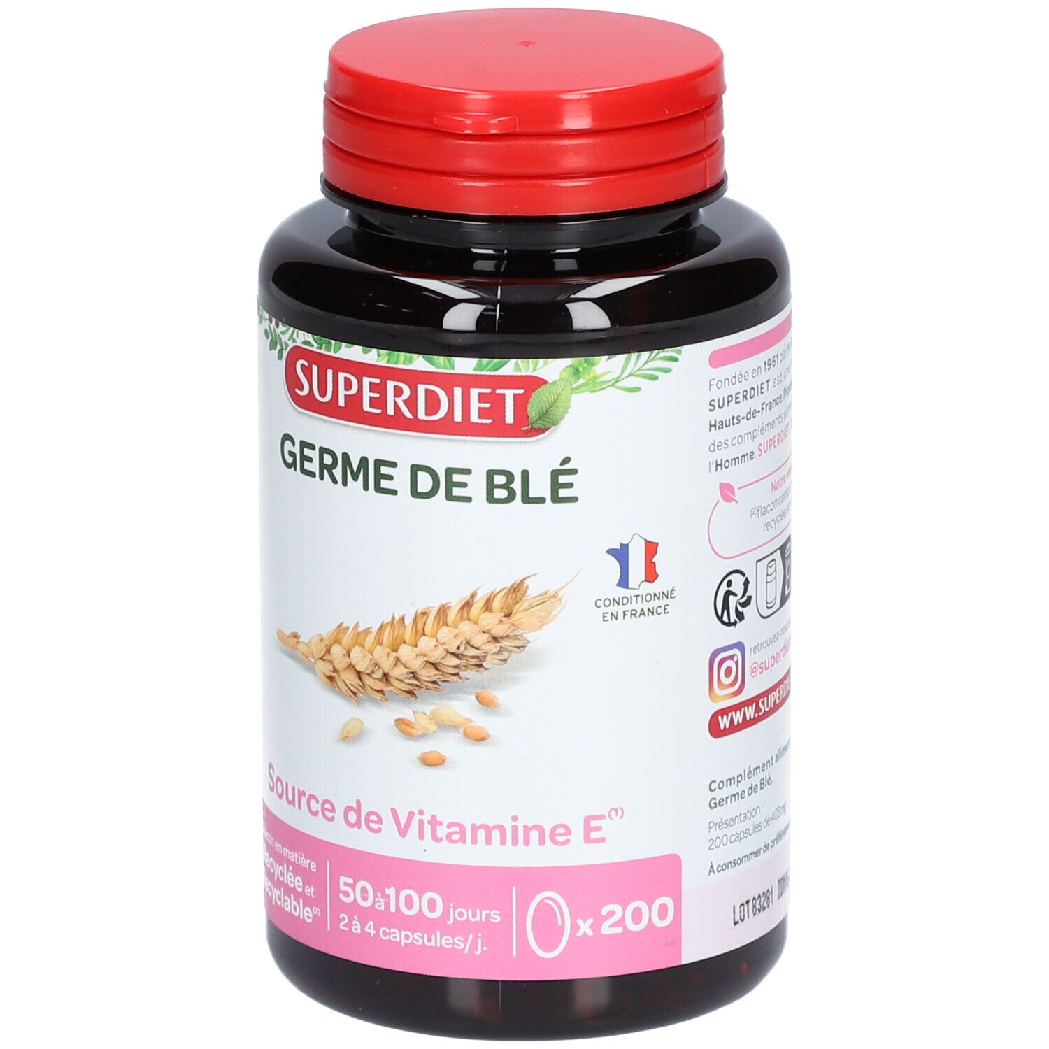 SUPER DIET Germe de blé 200 pc(s) - Redcare Apotheke